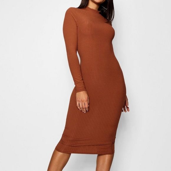 Boohoo | Dresses | Boohoo Body On Ribbed Dress Nwot | Poshmark